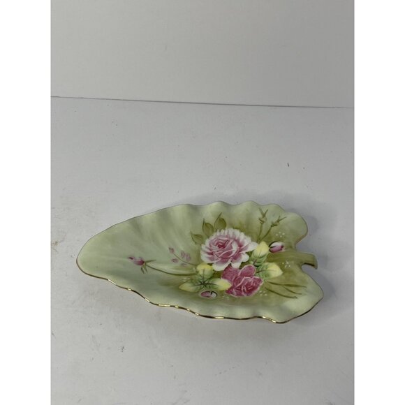 Lefton | Accents | Vintage Lefton China Floral Leaf Trinket Dish Hand ...